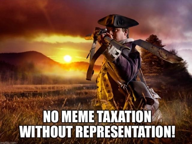 NO MEME TAXATION WITHOUT REPRESENTATION! - iFunny Brazil