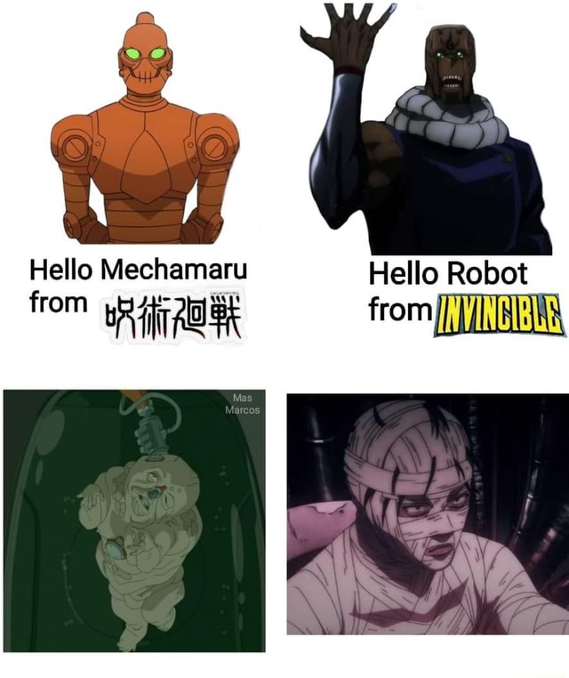 Mechamaru (Jujutsu Kaisen) vs Robot (Invincible) | SpaceBattles