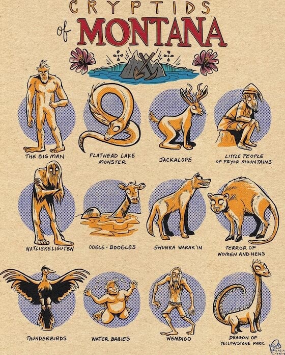 THe MAN FLATHEAD LAKE Peorce MONSTER SACKALOPE OF FRYER MOUNTAINS ...