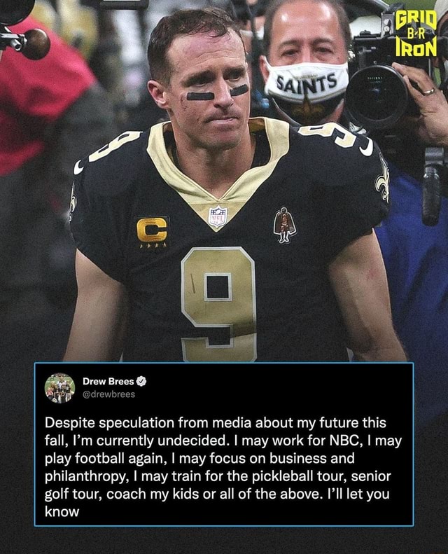 & Drew Brees @drewbrees @ Despite speculation from media about my ...