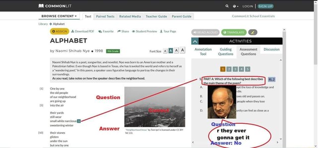 COMMONLIT Q Locin I SIGN UP BROWSE CONTENT Text Paired Texts Related ...