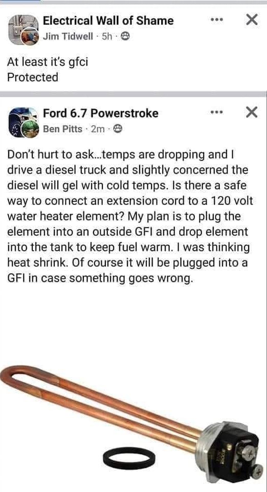 Electrical Wall of Shame Jim Tidwell Sh @ At least it's gfci Protected ...