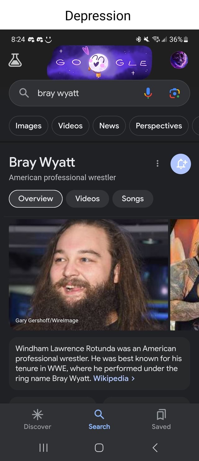 Depression GLE bray wyatt Images Videos News Perspectives Bray Wyatt ...