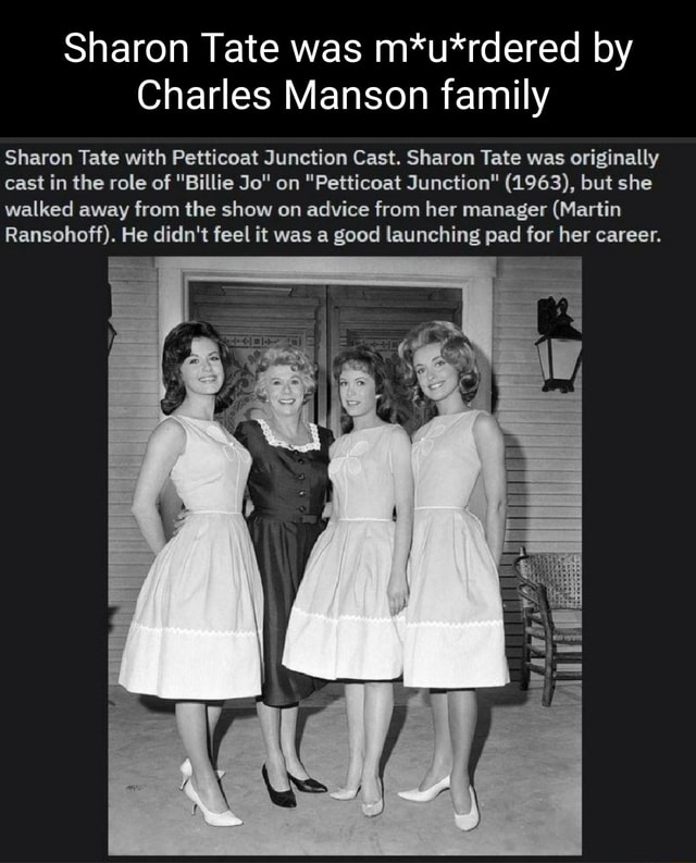 Sharon Tate was m*u*rdered by Charles Manson family Sharon Tate with ...