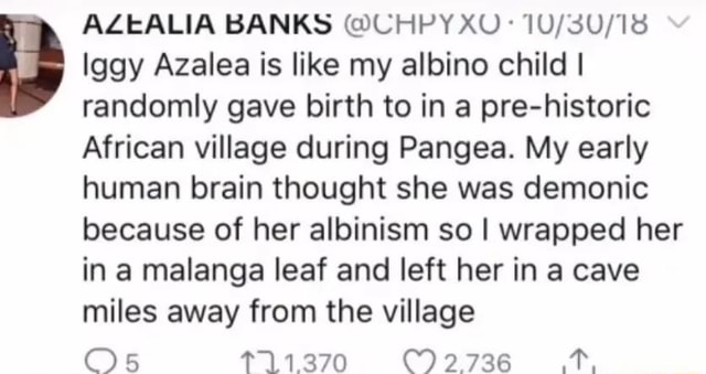 Logy Azalea is like my albino child I randomly gave birth to in a pre ...