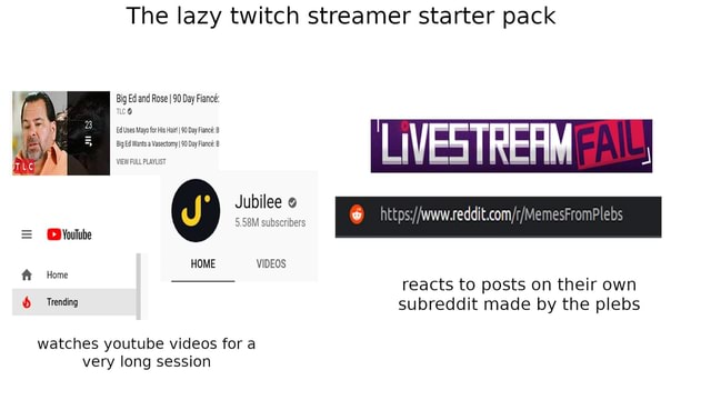 The lazy twitch streamer starter pack Big Ed and Rose I 90 Day Fiance ...