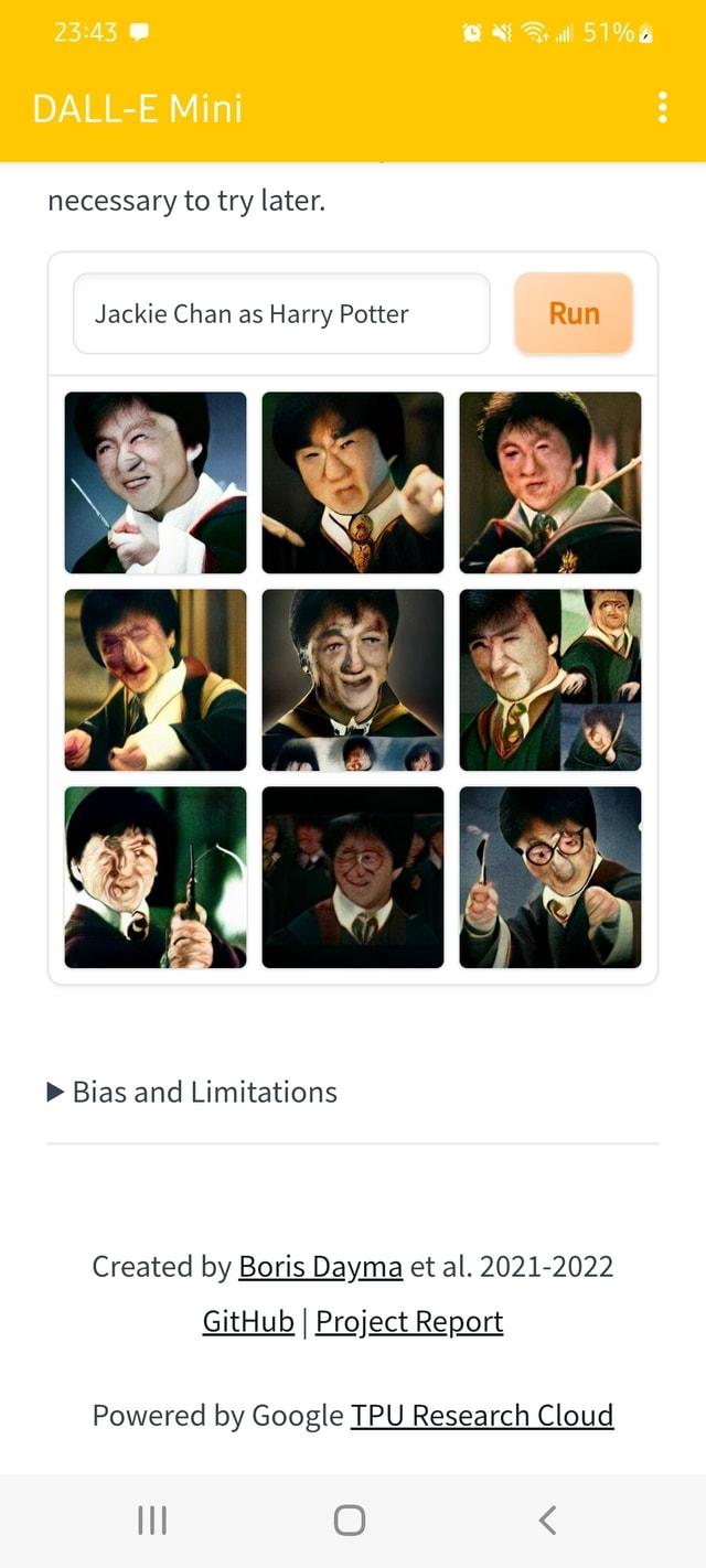 DALL-E Mint necessary to try later. Jackie Chan as Harry Potter Run ...