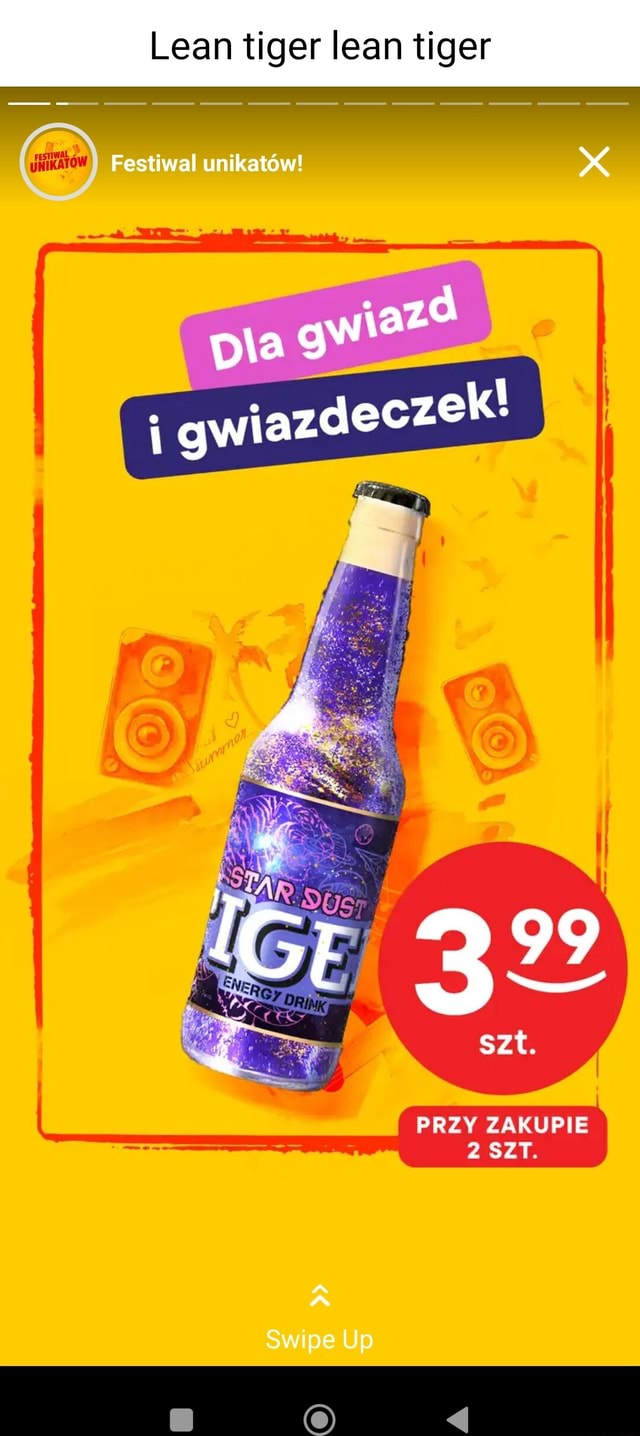 Lean tiger lean tiger Festiwal unikatow! ola PRZY ZAKUPIE Sw pe Up O O ...
