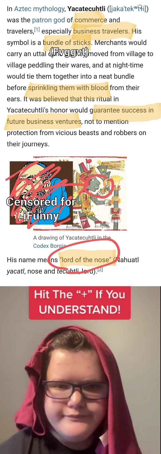 In Aztec mythology, Yacatecuhtli was the patron god of commerce and ...