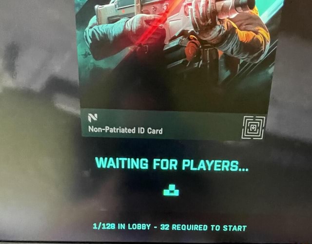 Af Non-Patriated ID Card WAITING FOR PLAYERS... /228 IN LOBBY - 32 REQUIRED TO START - iFunny Brazil