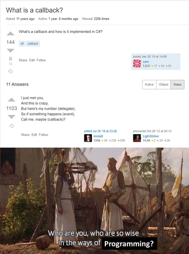 What is a callback? Asked 11 years ago Active 1 year, 6 months ago ...