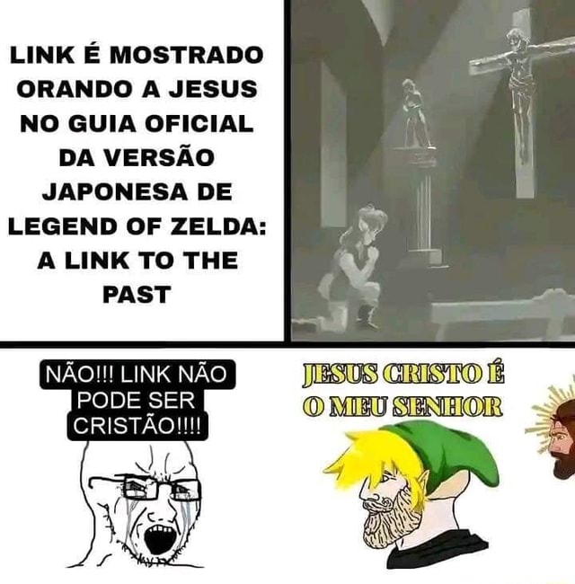 LINK É MOSTRADO ORANDO A JESUS NO QUIA OFICIAL DA VERSÃO JAPONESA DE ...
