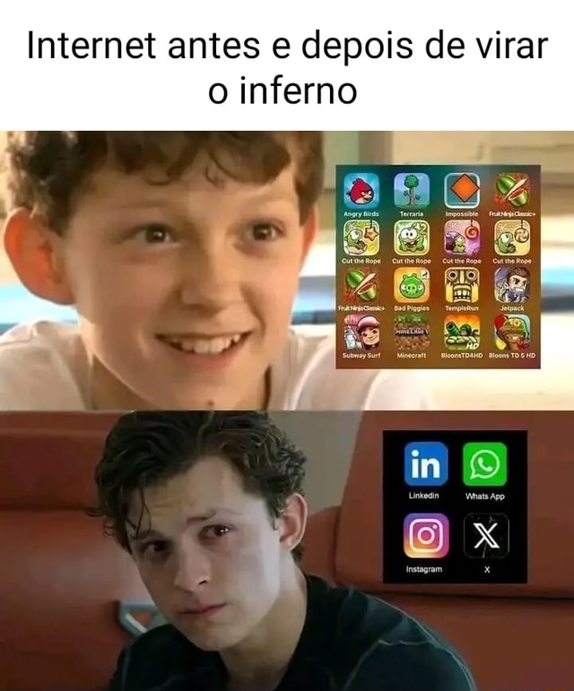 Internet antes e depois de virar o inferno - iFunny Brazil