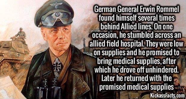 German General Erwin Rommel behind Allied lines' On one on, he stumbled ...