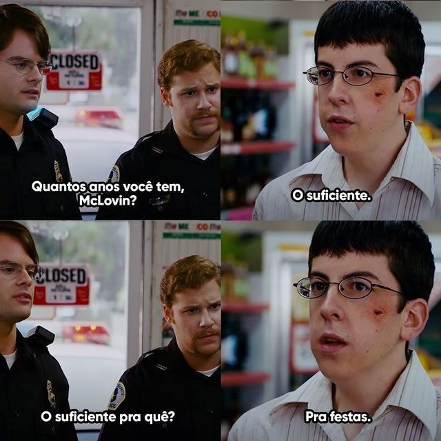 Quantos anos você tem, McLavin? O suficiente. O suficiente pra quê? Pra ...