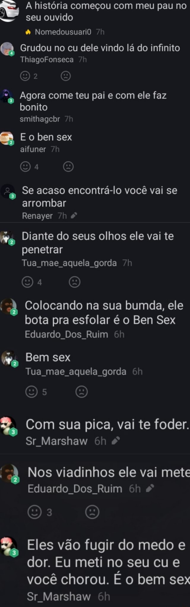 2 A História Começou Com Meu Pau No Seu Ouvido Nomedousuario Grudou No