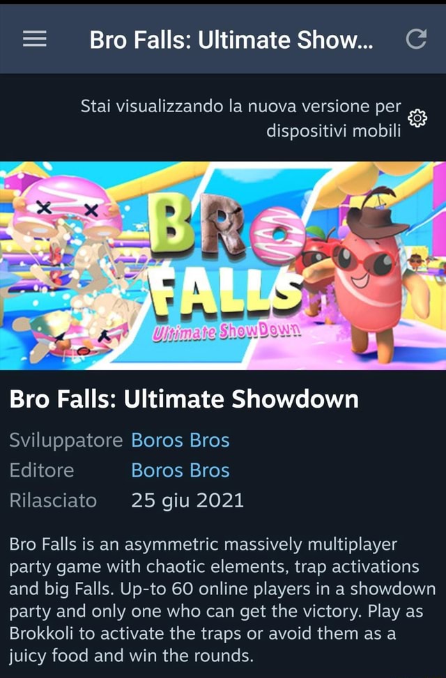 = Bro Falls: Ultimate Show... C Stai visualizzando la nuova versione ...