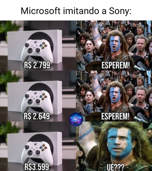 Microsoft imitando a Sony: - iFunny Brazil