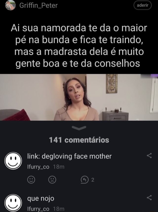 Griffin. Peter aderir Ai sua namorada te da o maior pé na bunda e fica ...