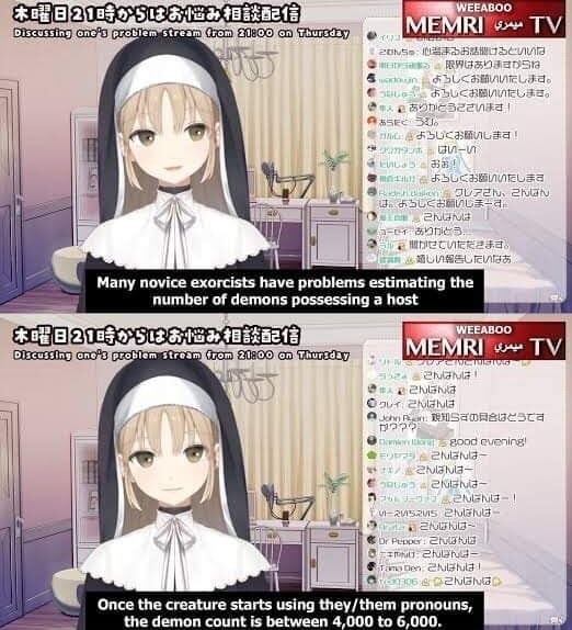 Many novice exorcists have problems estimating the number of demons ...