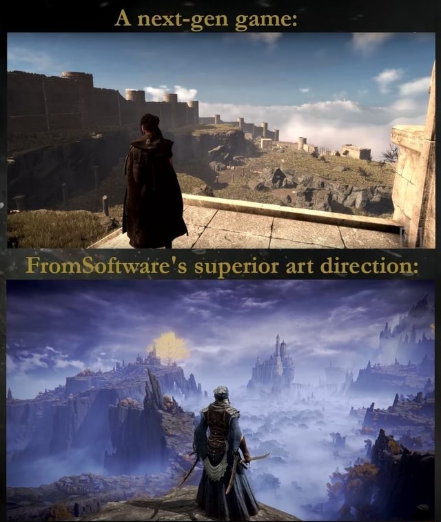 A next-gen game: FromSoftware's superior art direction: - iFunny Brazil