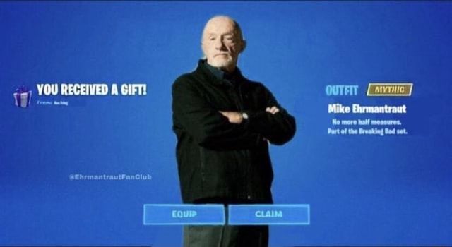 Ourn [avi] Mike Ehrmantraut No more hsif mossures. Part of the Bresking ...