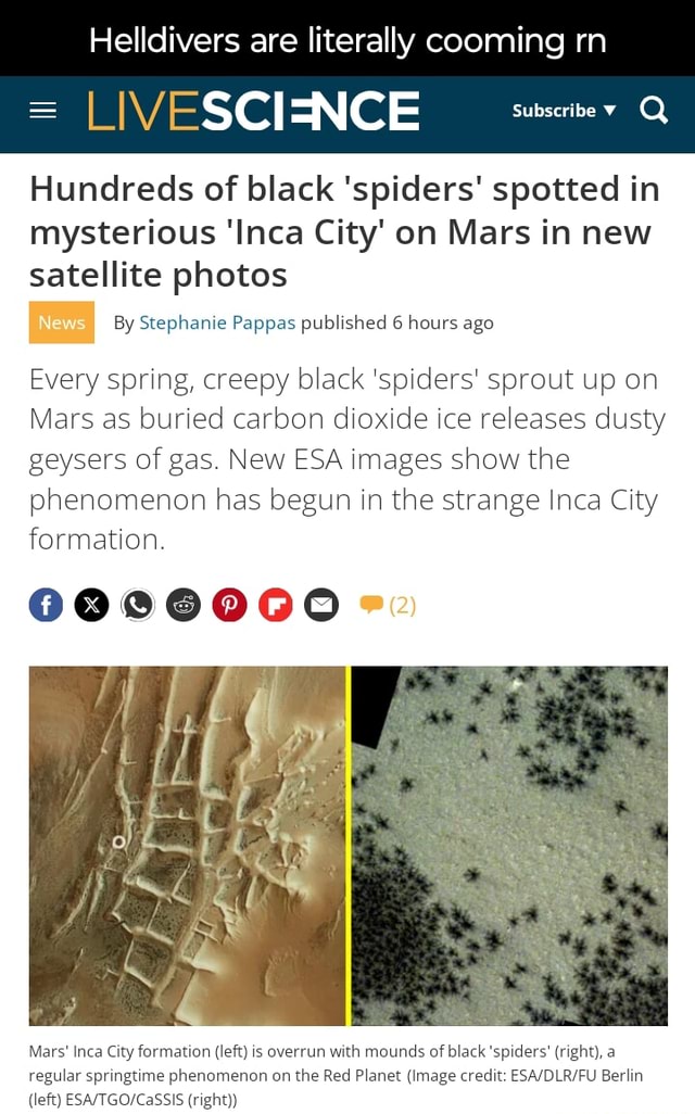 Helldivers Are Literally Cooming Rn Livescience Hundreds Of Black