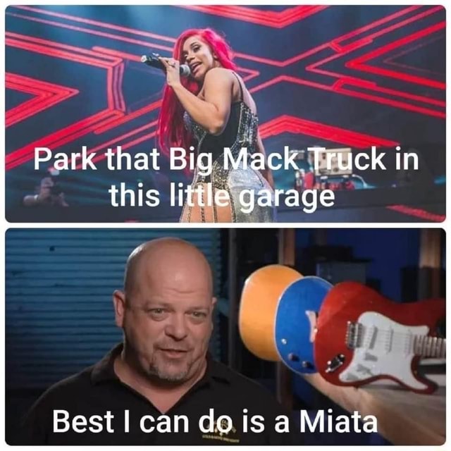 Park that Big Mack Truck in this little garage Best I can do is a Miata ...