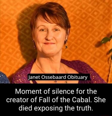 Janet Ossebaard Obituary Moment of silence for the creator of Fall of ...