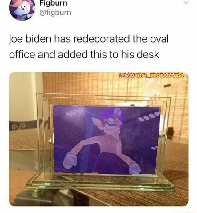 Figburn @figburn joe biden has redecorated the oval office and added ...