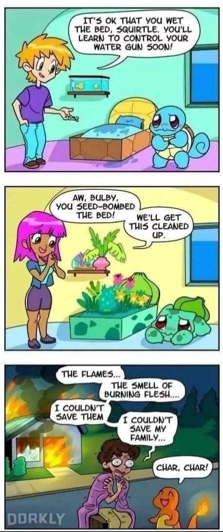 Its Ok That You Wet The Bed Squirtle Youll Learn To Control Your