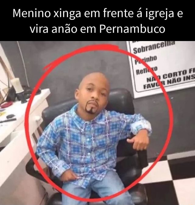 Menino xinga em frente á igreja e vira anão em Pernambuco I I I ...
