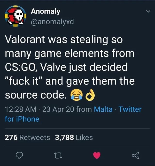 Anomaly @anomalyxd Valorant was stealing so many game elements from ...