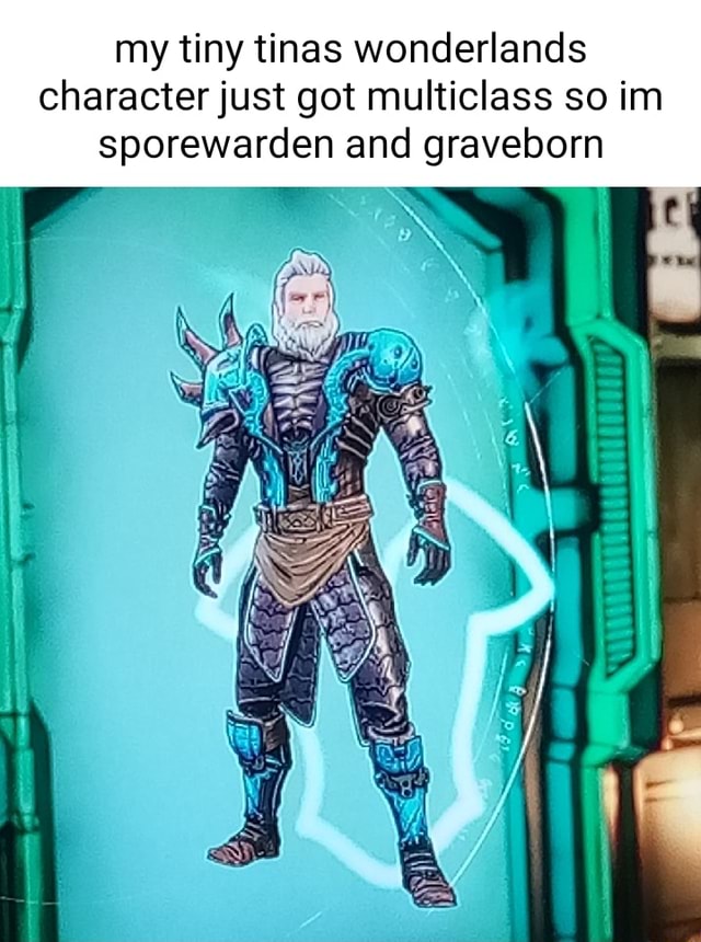 Ass im my tiny tinas wonderlands character just got mu so im Spore ...