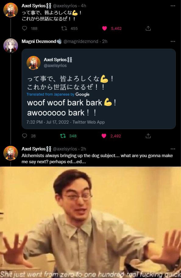 Axel Syrios @axelsyrios 188 455 5.462 Magni Dezmond@ @magnidezmond ...