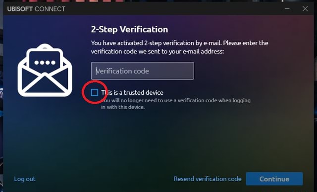 UBISOFT CONNECT Log out 2-Step Verification You have activated 2-step ...