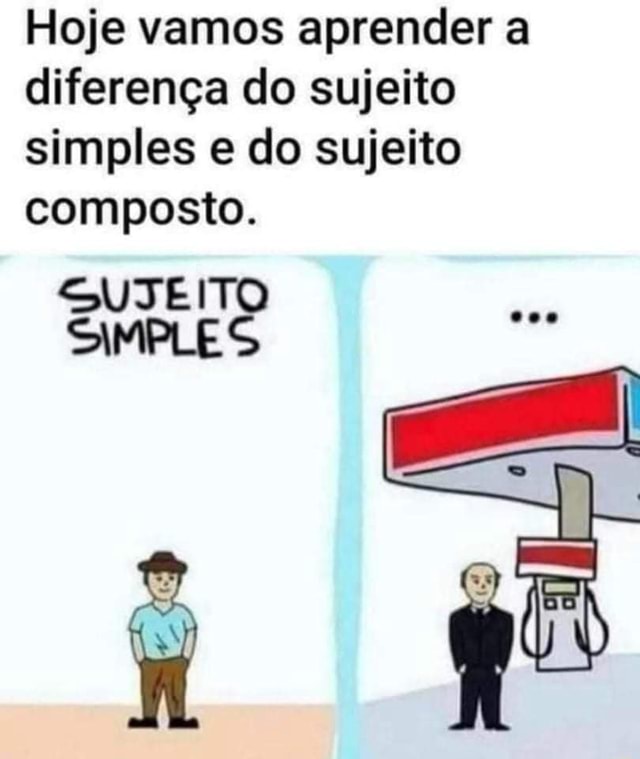 Hoje vamos aprender a diferença do sujeito simples e do sujeito ...