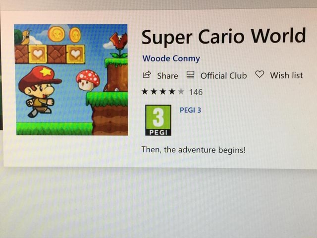 Super Cario World Woode Conmy I@ Share Official Club Wish list Then ...