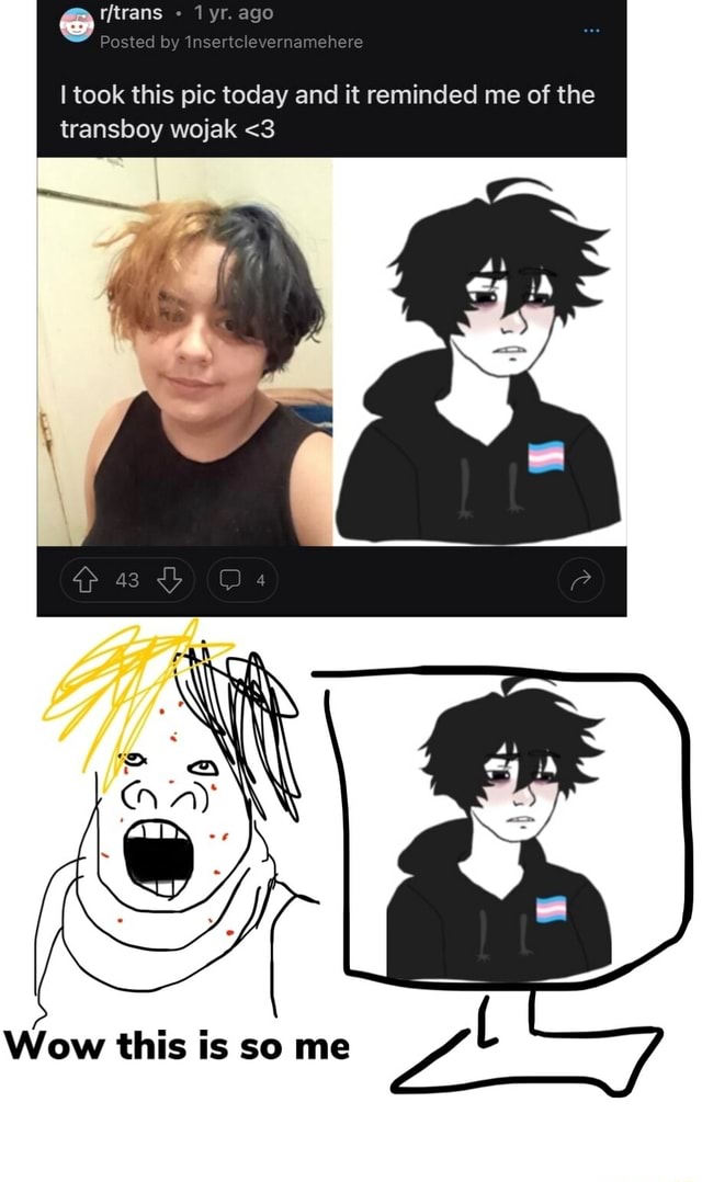 Trans yr. ago Posted by Insertclevernamehere I took this pic today and ...