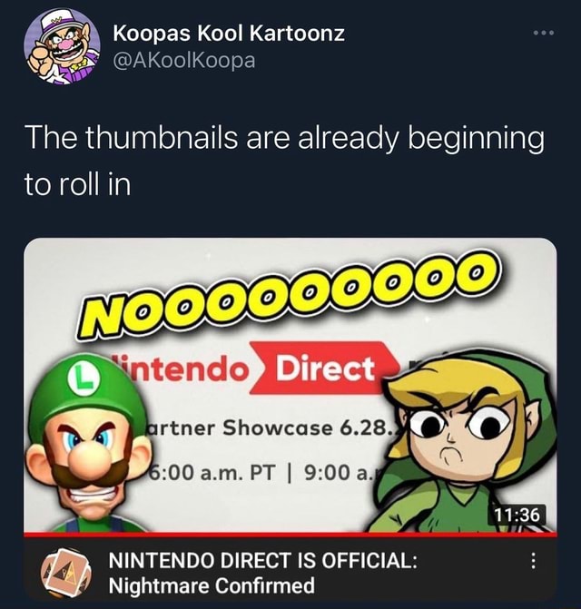 Koopas Kool Kartoonz @AKoolKoopa The thumbnails are already beginning ...