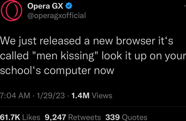 Opera GX @ @operagxofficial We just released a new browser it's called ...