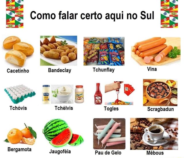 Como falar certo aqui no Sul I Cacetinho Bandeclay Tchunflay - es ...