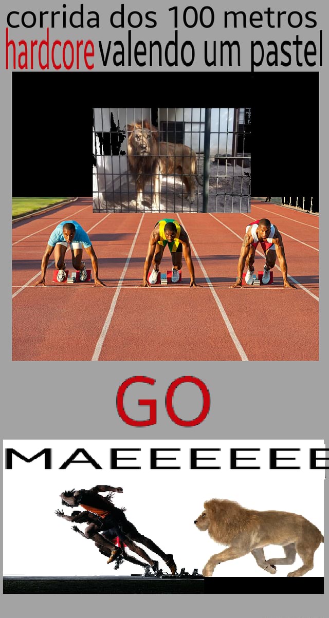Meme corrida - meme corrida corrida dos 100 metros Valendo um pastel GO ...