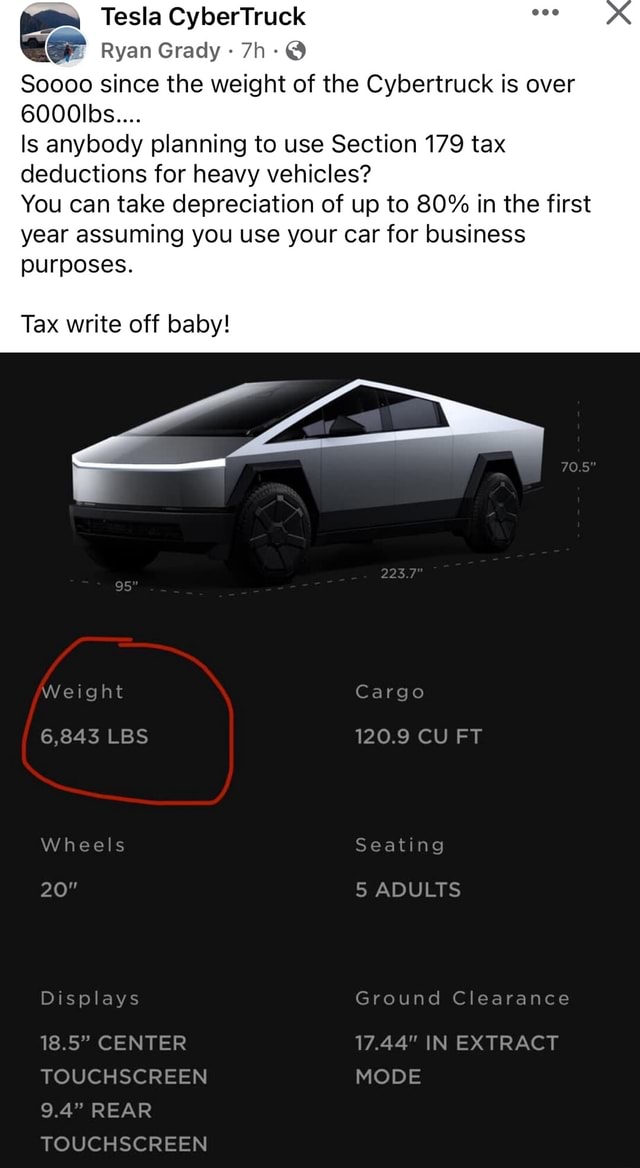 Tesla CyberTruck Ryan Grady - Soooo since the weight of the Cybertruck ...