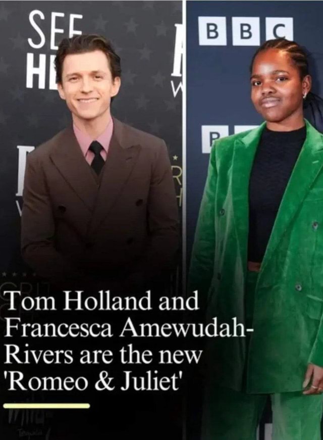 FF Ho Tom Holland and Francesca Amewudah- Rivers are the new 'Romeo ...