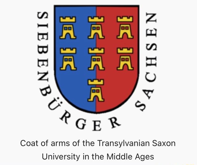 CHSEN GER Coat of arms of the Transylvanian Saxon University in the ...