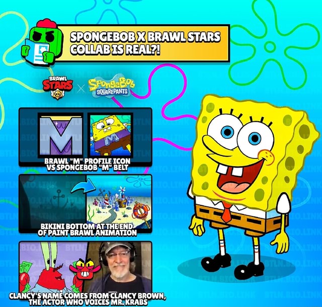 SPONGEBOE X BRAWL STARS CNS COLLABIS REAL?! SQUAREPRNTS at BRAWL ...