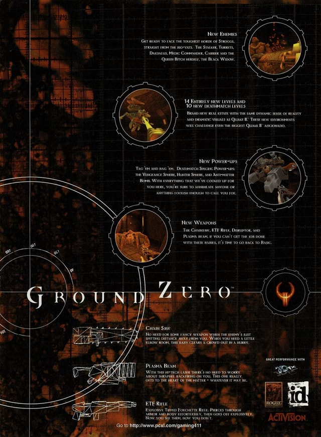 Advertisement for Quake II Mission Pack: Ground Zero in PC Accelerator ...