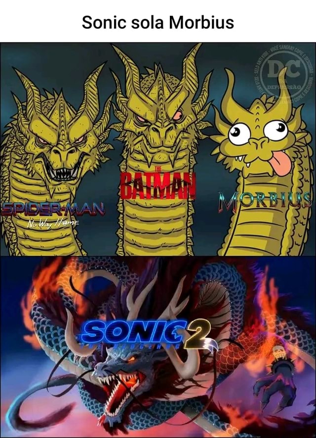 Sonic sola Morbius Way - iFunny Brazil