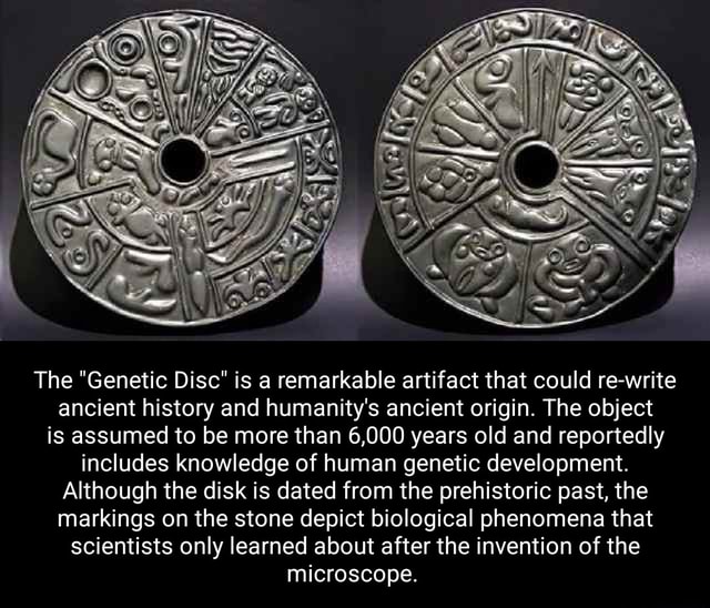 The "Genetic Disc" is a remarkable artifact that could re-write ancient ...